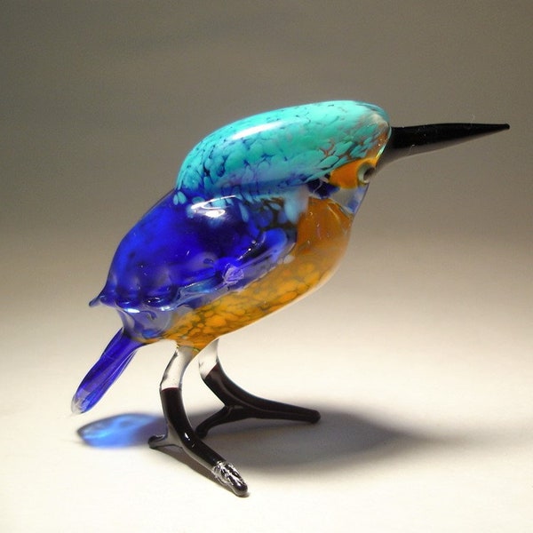 Kingfisher Stained Glass - Etsy