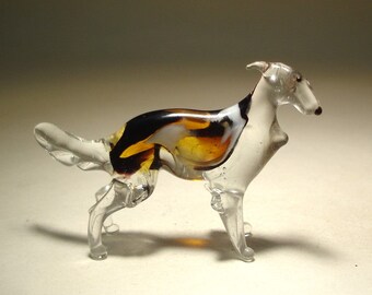 Handmade Blown Glass Dog Fox Terrier Figurine - Etsy