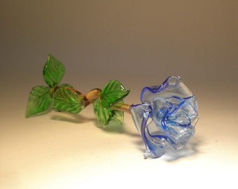 Blown Glass Rose | Etsy