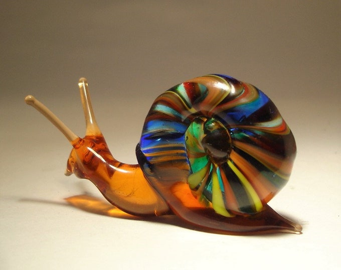 Handmade Blown Glass Art Animal Figurine Insect Slug Snail - Etsy