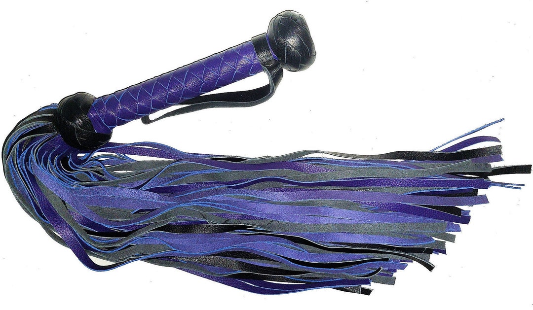 Leather Flogger, 100 Falls Genuine Cowhide Leather Floggers, Heavy Duty ...