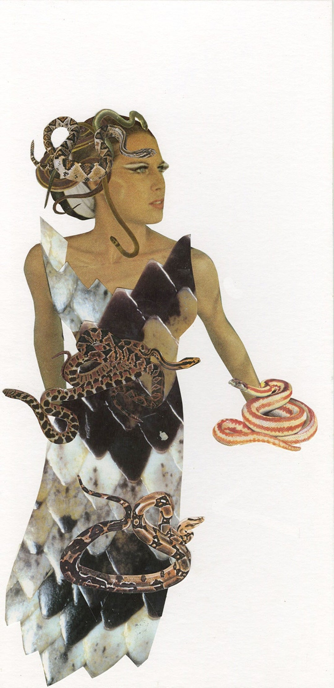 Modern Medusa. Original Collage by Vivienne Strauss. - Etsy