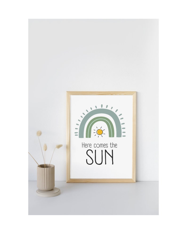 Here Comes the Sun Printable Wall Art, Inspiring Print, Classroom ...
