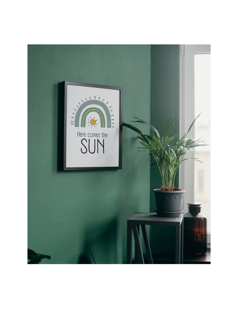 Here Comes the Sun Printable Wall Art, Inspiring Print, Classroom ...