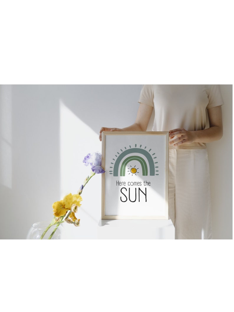 Here Comes the Sun Printable Wall Art, Inspiring Print, Classroom ...
