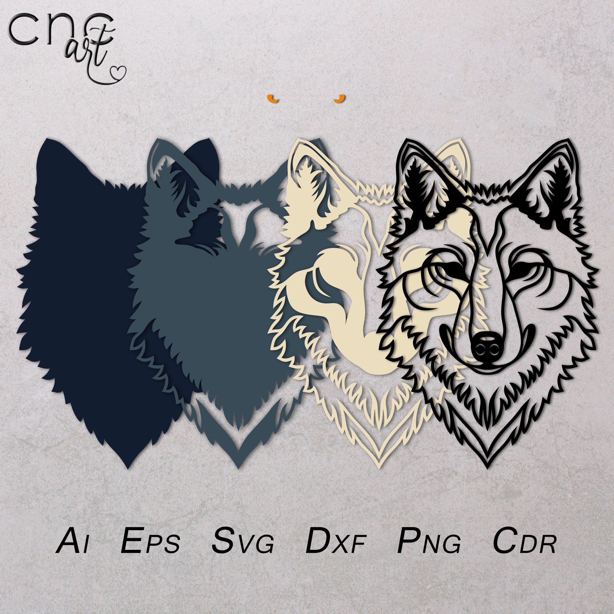 Wolf Cnc Wall Art, Laser Cut Sgv File Wolf Laser Cut File Download Wolf ...