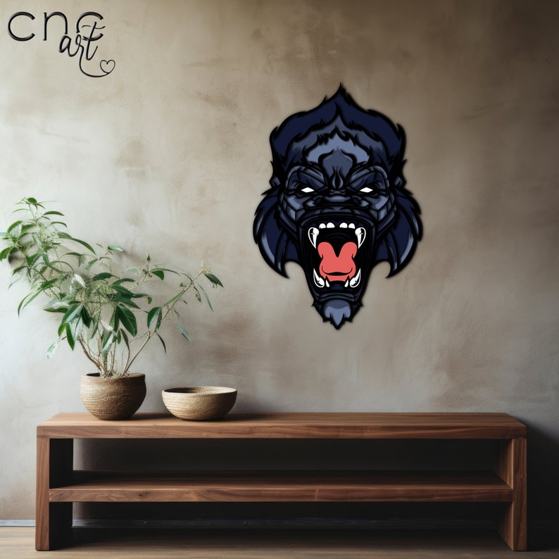 Monkey Multilayer Cut File 3d, Layer Monkey Cut File, Monkey Svg 3d ...