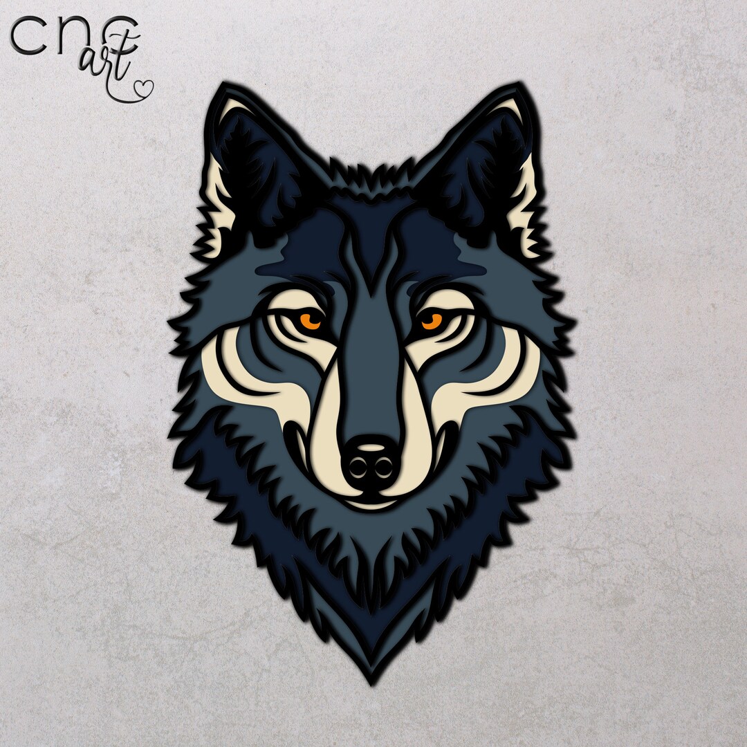 Wolf Cnc Wall Art, Laser Cut Sgv File Wolf Laser Cut File Download Wolf ...