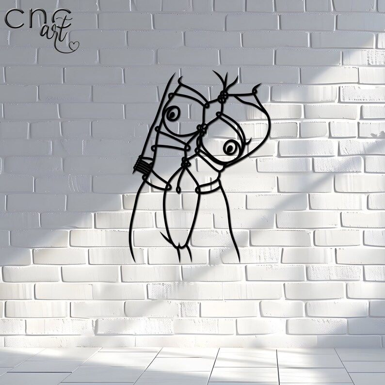 Bondage Girl Svg, Nude Line Art Digital, Bondage Girl Art, Shibari Art ...