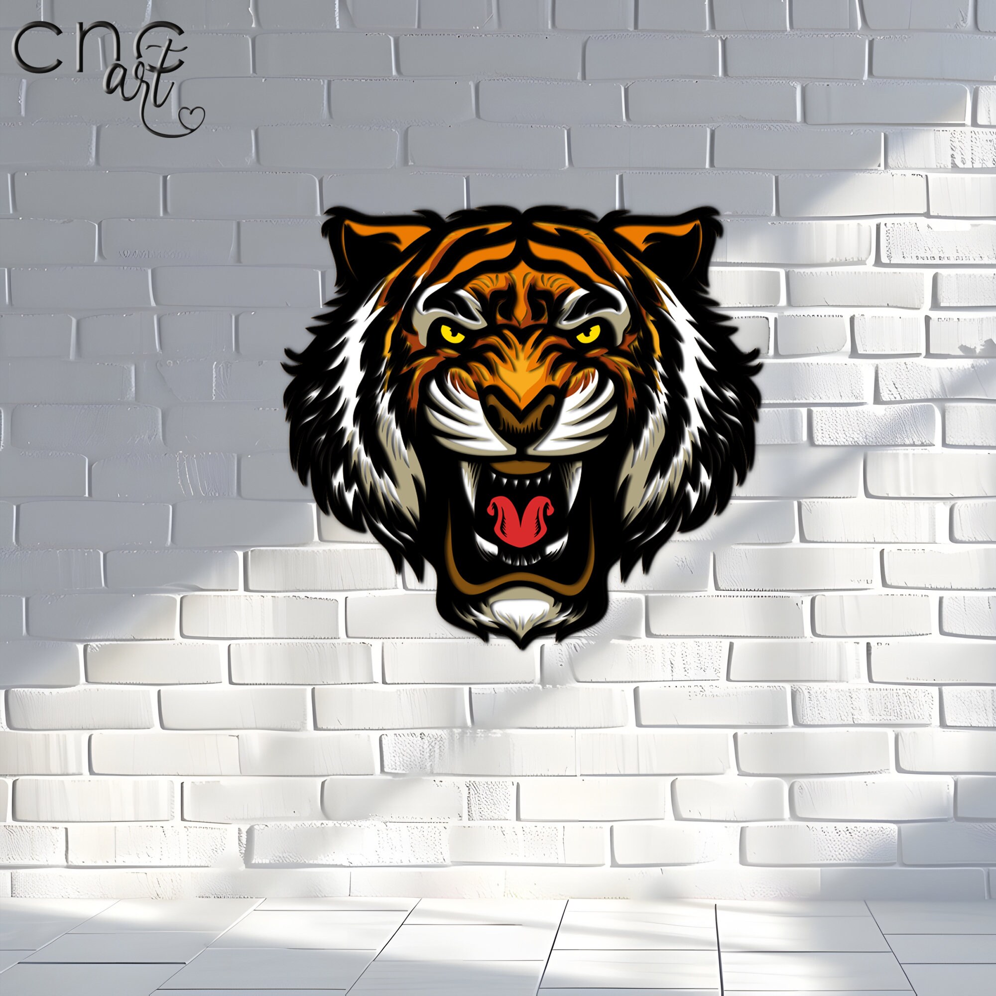 Tiger Multilayer Svg Download, Cnc Multilayer Tiger, 3d Paper Tiger ...