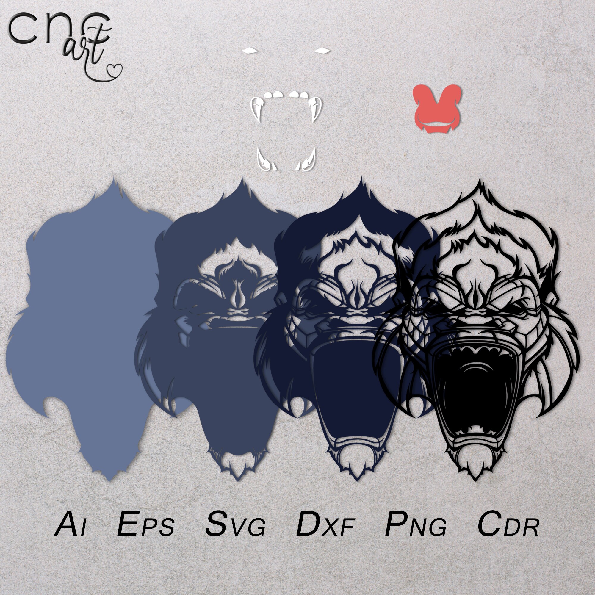 Monkey Multilayer Cut File 3d, Layer Monkey Cut File, Monkey Svg 3d ...