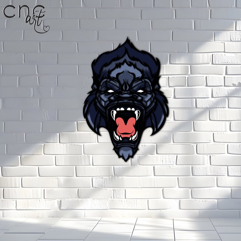 Monkey Multilayer Cut File 3d, Layer Monkey Cut File, Monkey Svg 3d ...