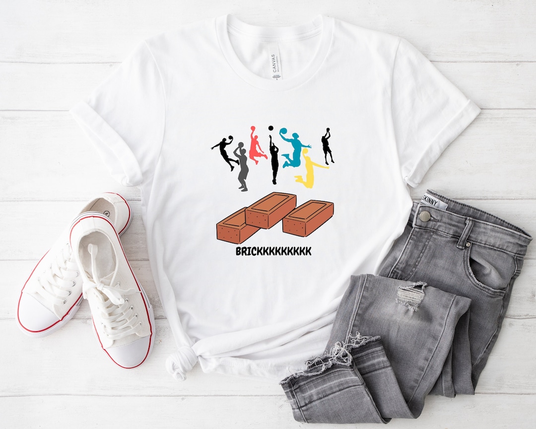Basketball Brick Shirt Basketballs T-shirt Game Day Tee Basketball NBA ...