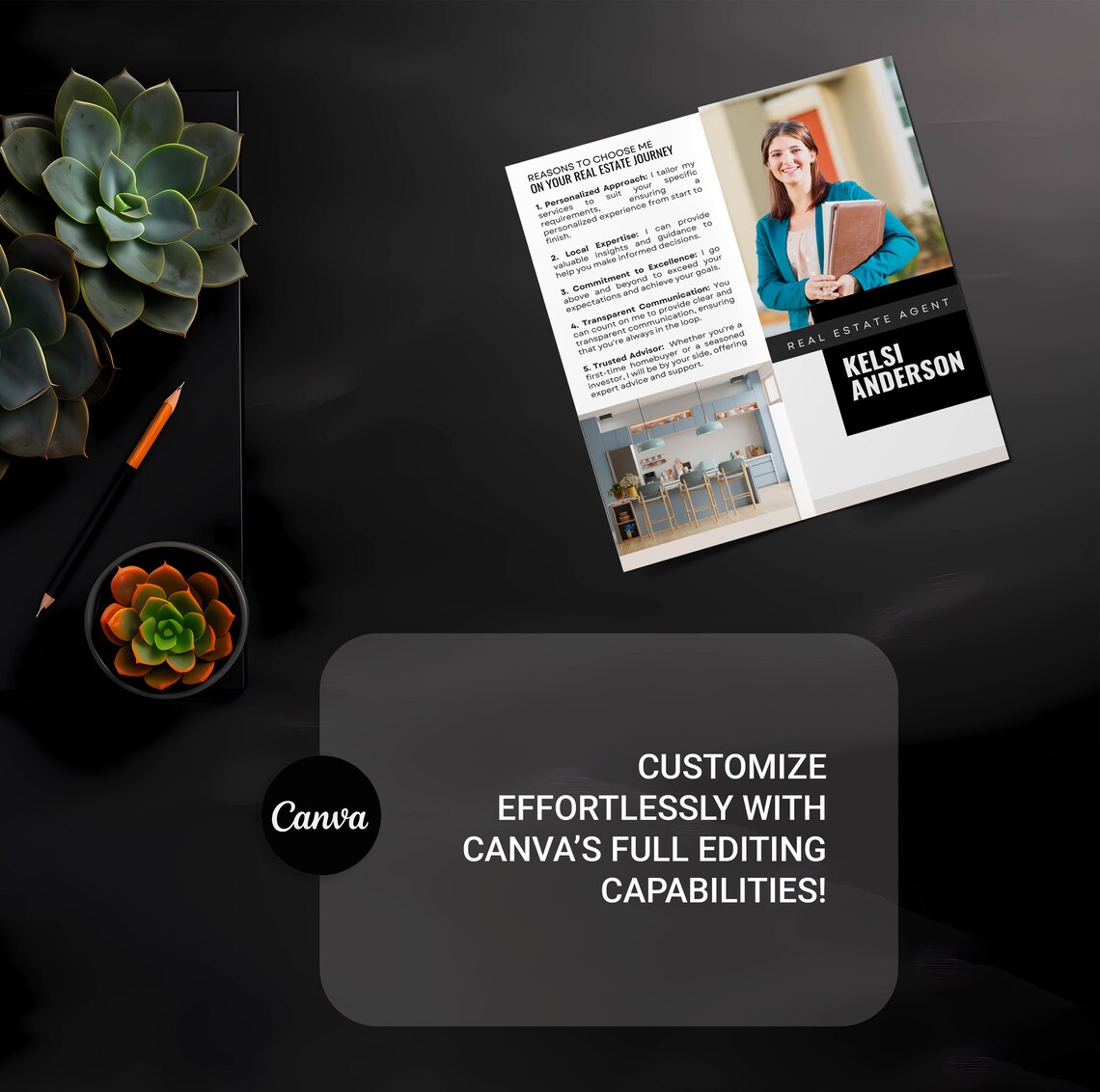 Real Estate Trifold Brochure, Introduction Brochure for Real Estate ...