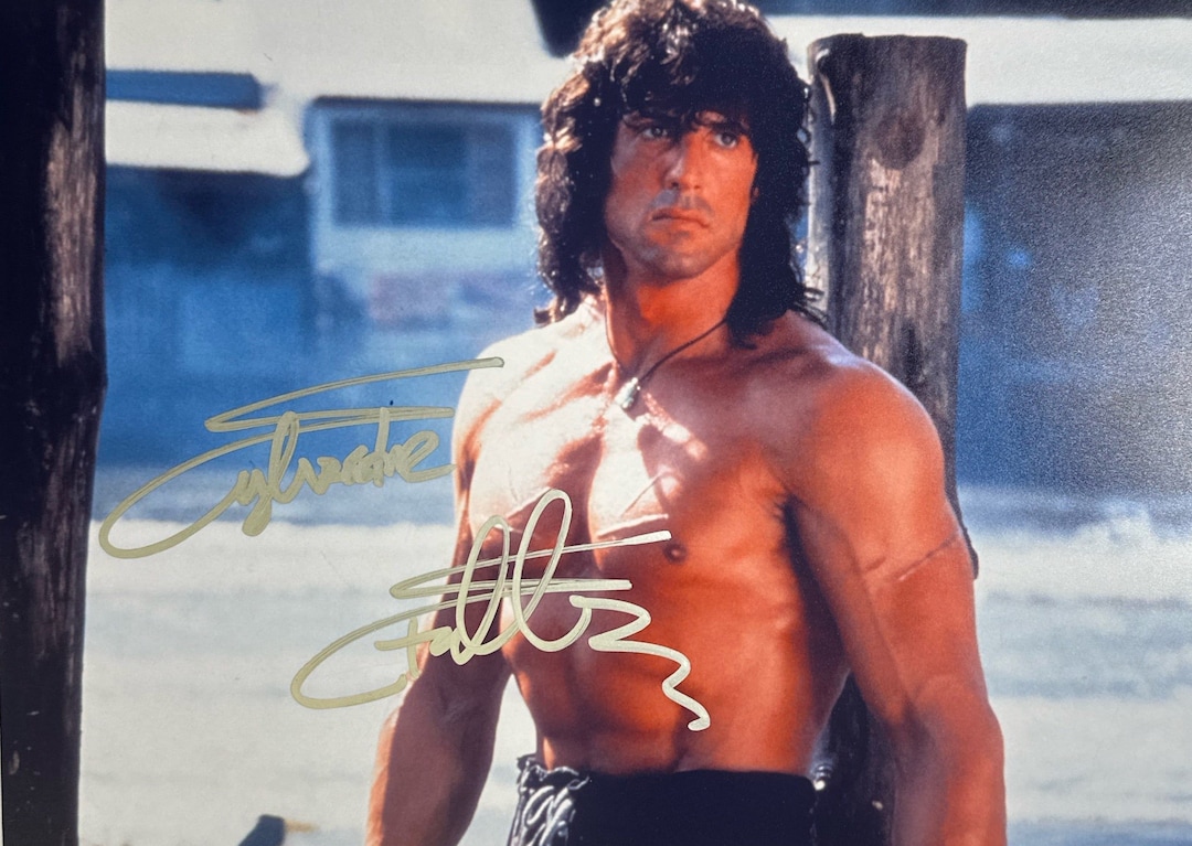 Autograph COA Rambo Photo - Etsy