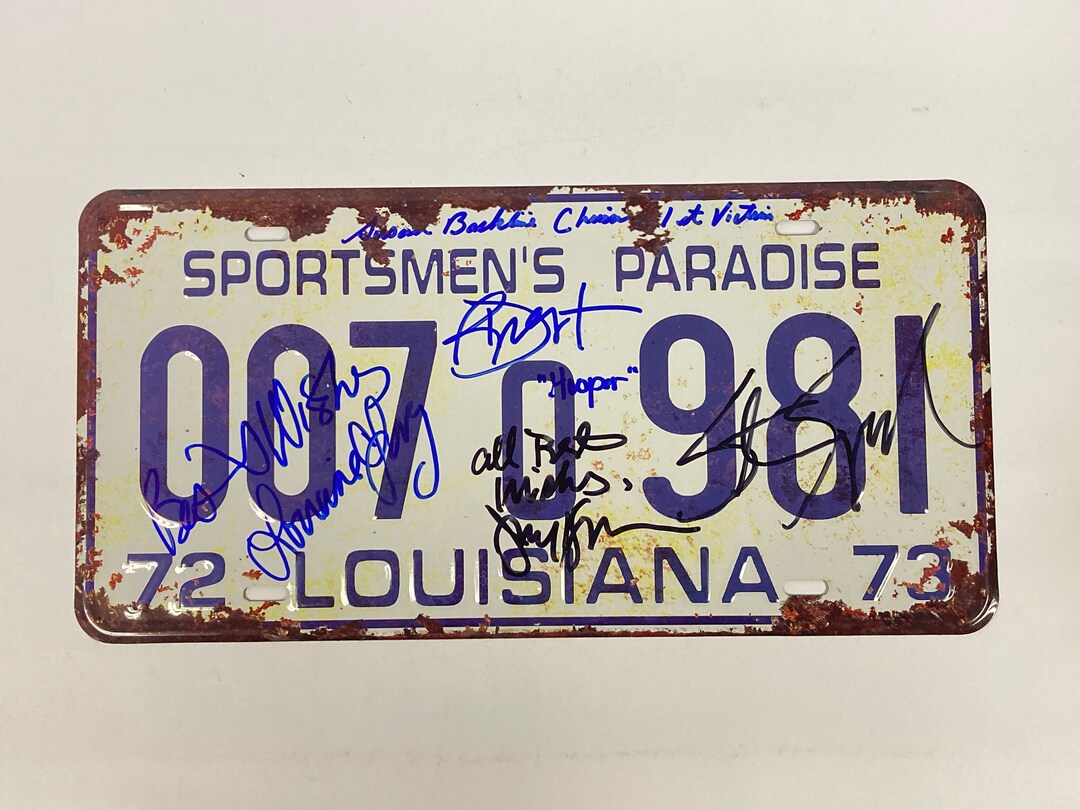 Autograph COA Jaws License Plate - Etsy