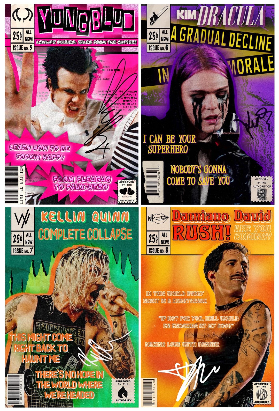 Vintage Vibes: Alternative Artist Comic Book Covers [yungblud, Kim ...