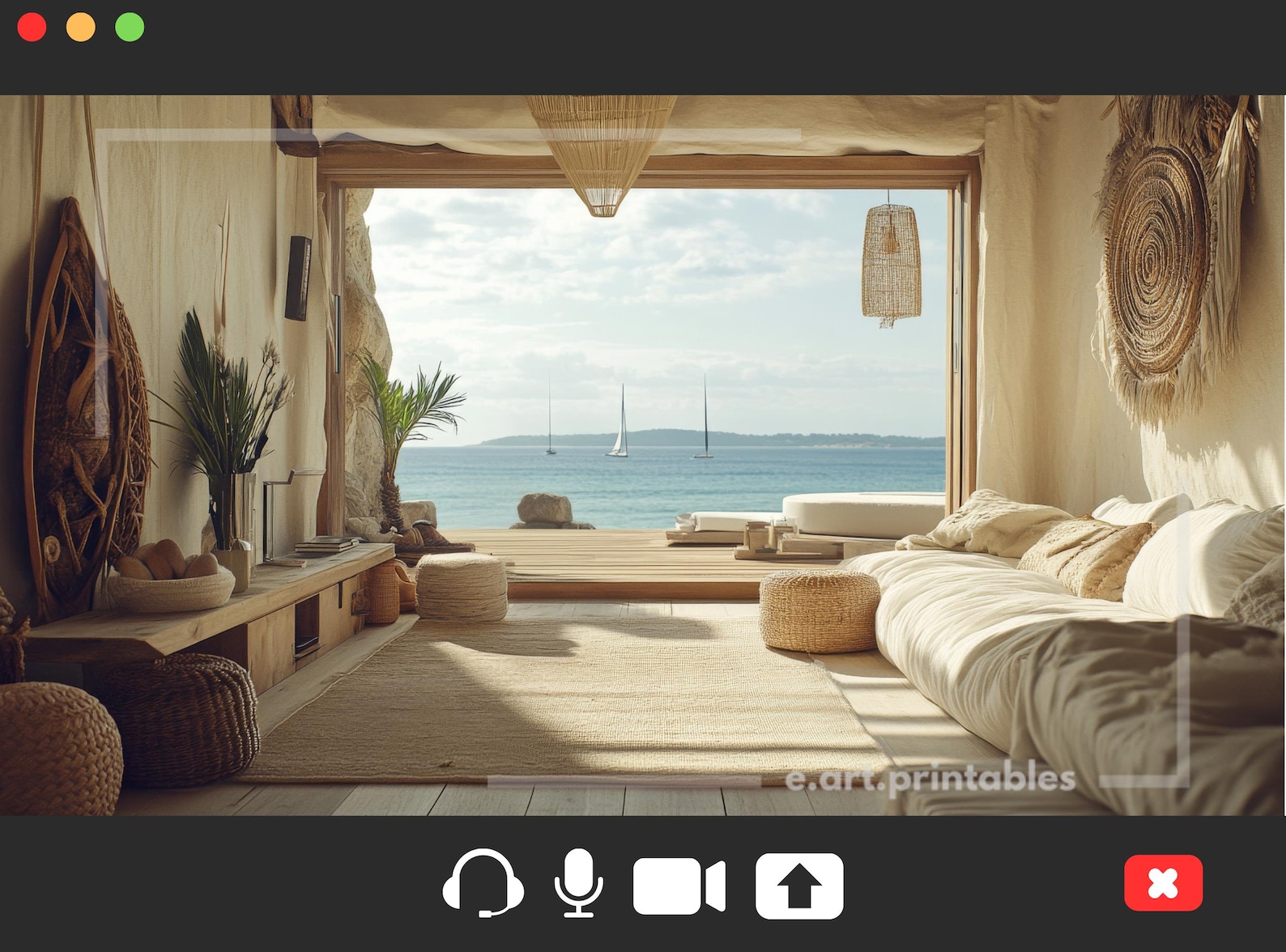 8 Zoom & Teams Backgrounds: Beach House Designs, Clear and Blurred ...