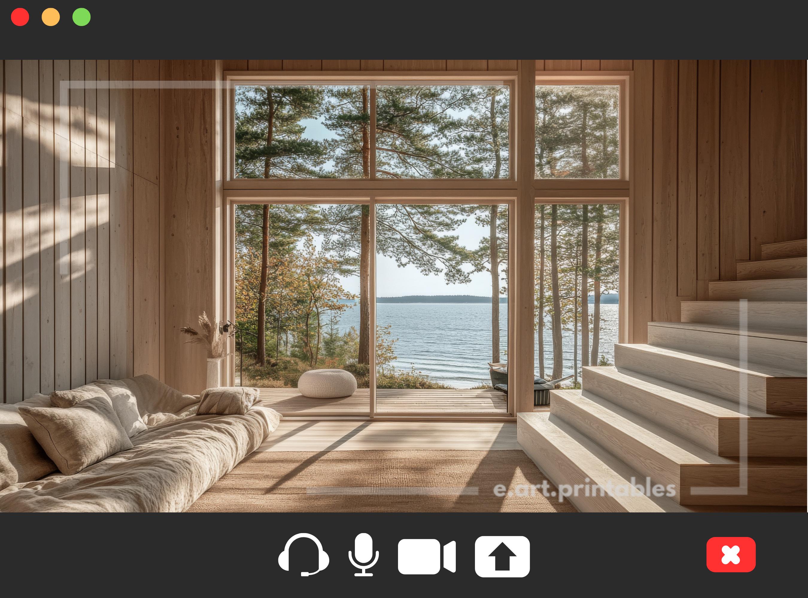 8 Zoom & Teams Backgrounds: Beach House Designs, Clear and Blurred ...