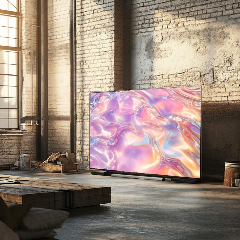 Pink Waves TV Art - Aesthetic Digital Artwork for Smart TV & Frame TV ...