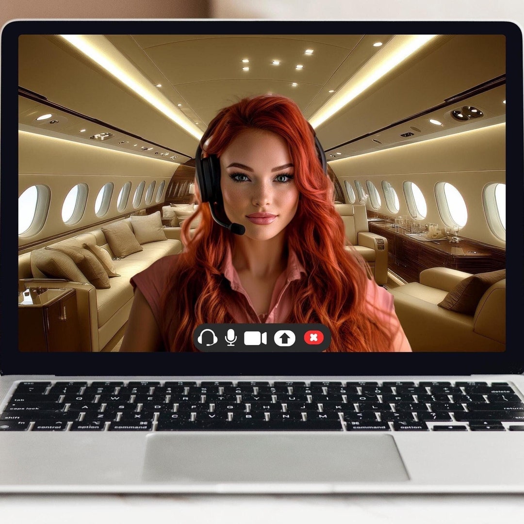 8 Zoom & Teams Backgrounds: Private Jet Designs, Clear and Blurred ...