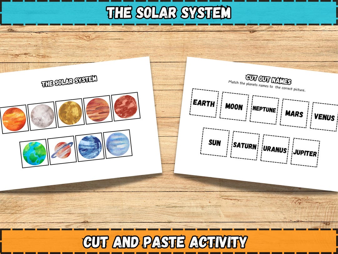 Planet Matching Activity Fun Space Learning for Kids STEM Solar System ...