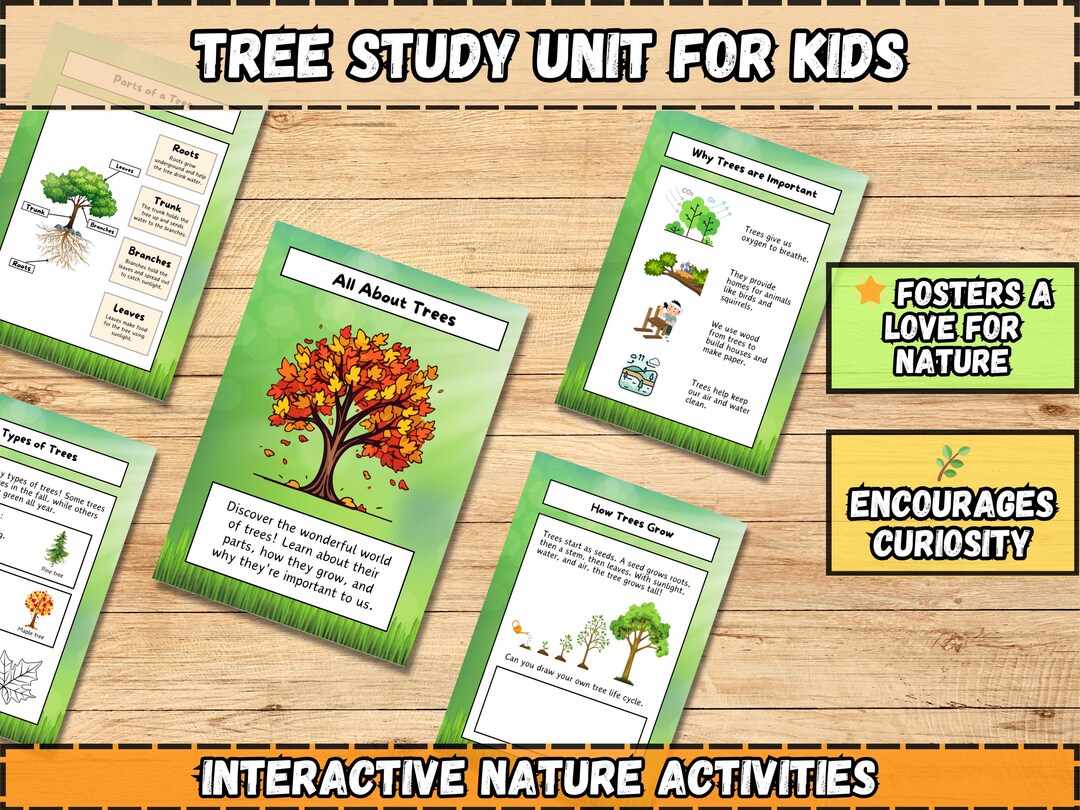 Tree Study Unit for Kids | Nature Activities | Learn About Trees ...