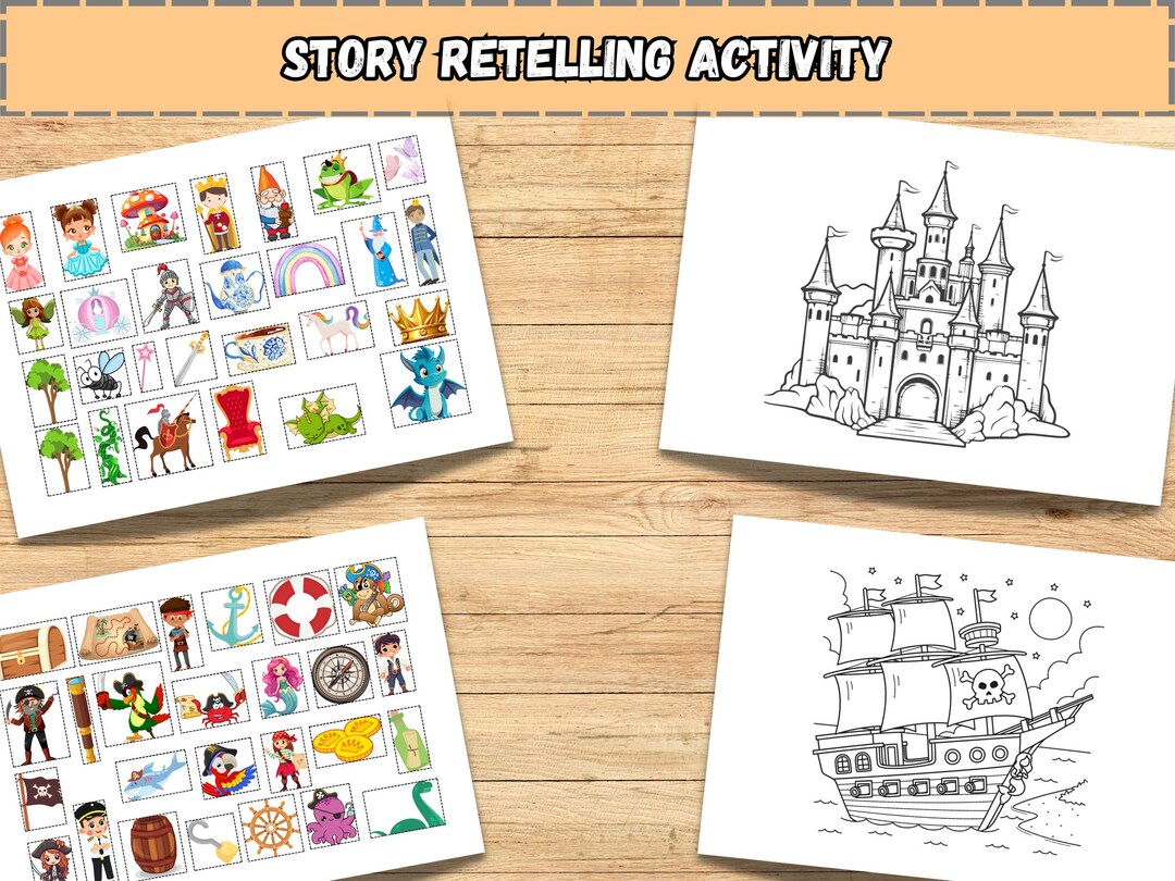 Story Retelling for Kids Printable Create Unique Story Scenes With Cut ...
