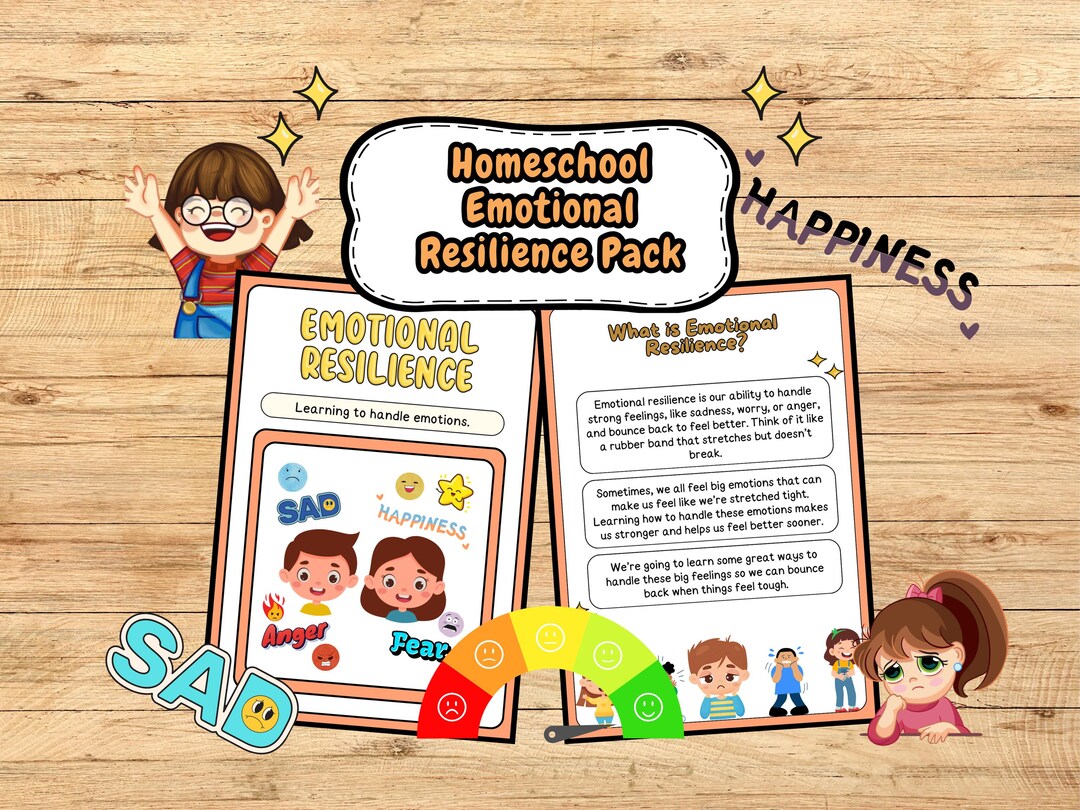 Emotional Resilience Activity Pack for Kids Homeschool SEL Worksheets ...