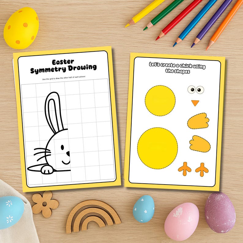 Easter Coloring Pages and Activities for Kids, Instant Download - Etsy