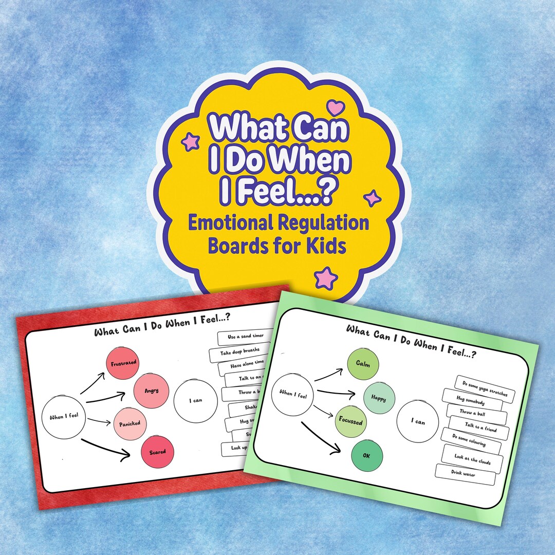 What to Do When Your Child is Upset | Simple Calm Down Chart for ...
