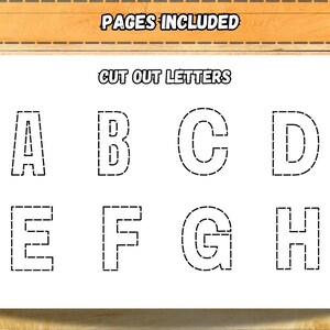 Letter Match Activity: Printable Cut-and-paste Worksheet for Kids to ...