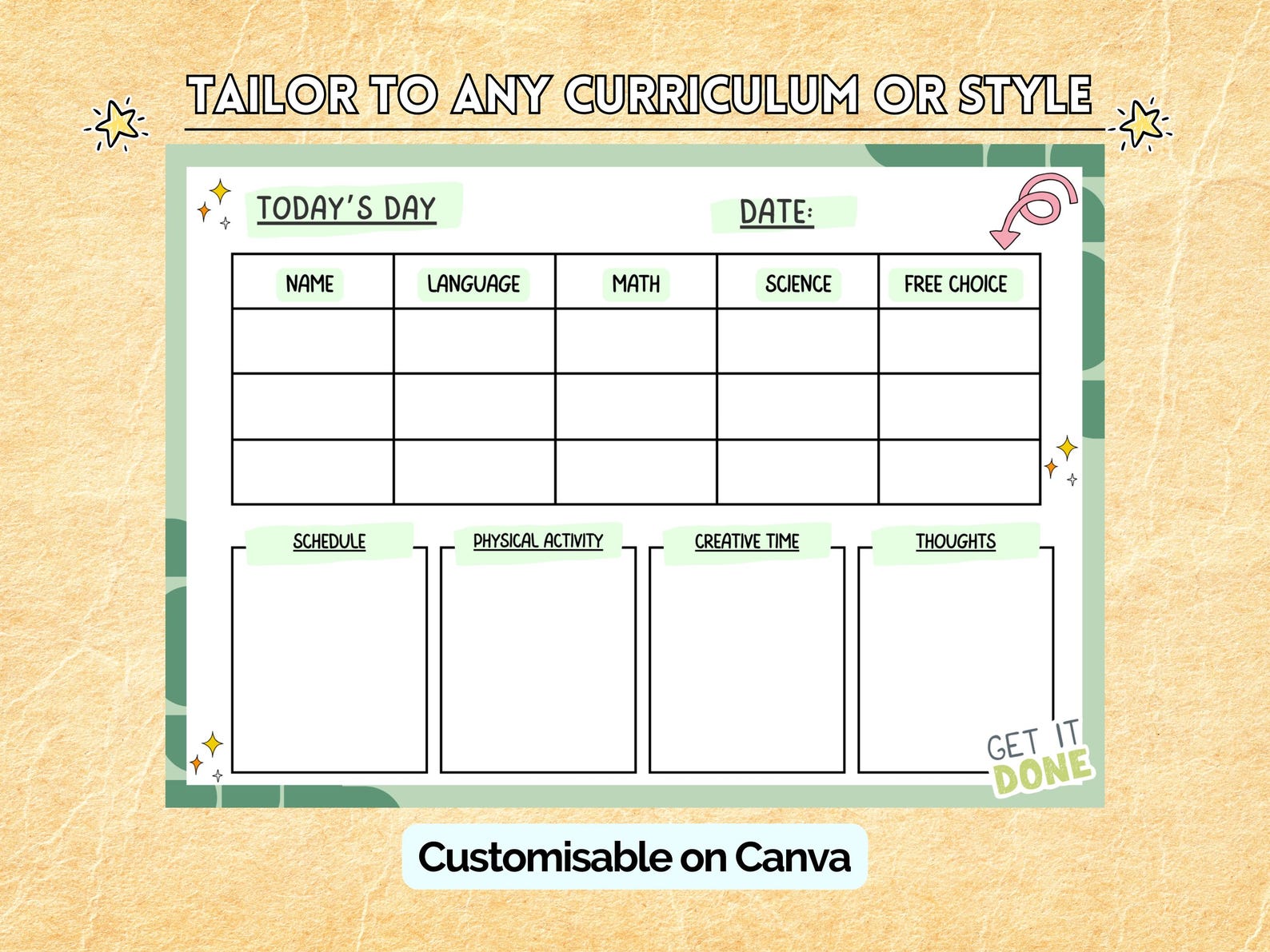 Homeschool Planner Printable for Parents | Daily & Weekly Schedule PDF ...