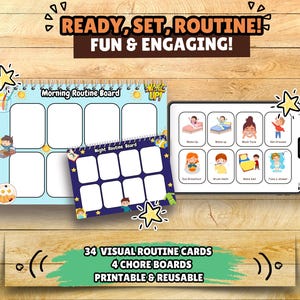 Kids Visual Schedule Cards | Daily Routine Printable for SEN, ADHD ...