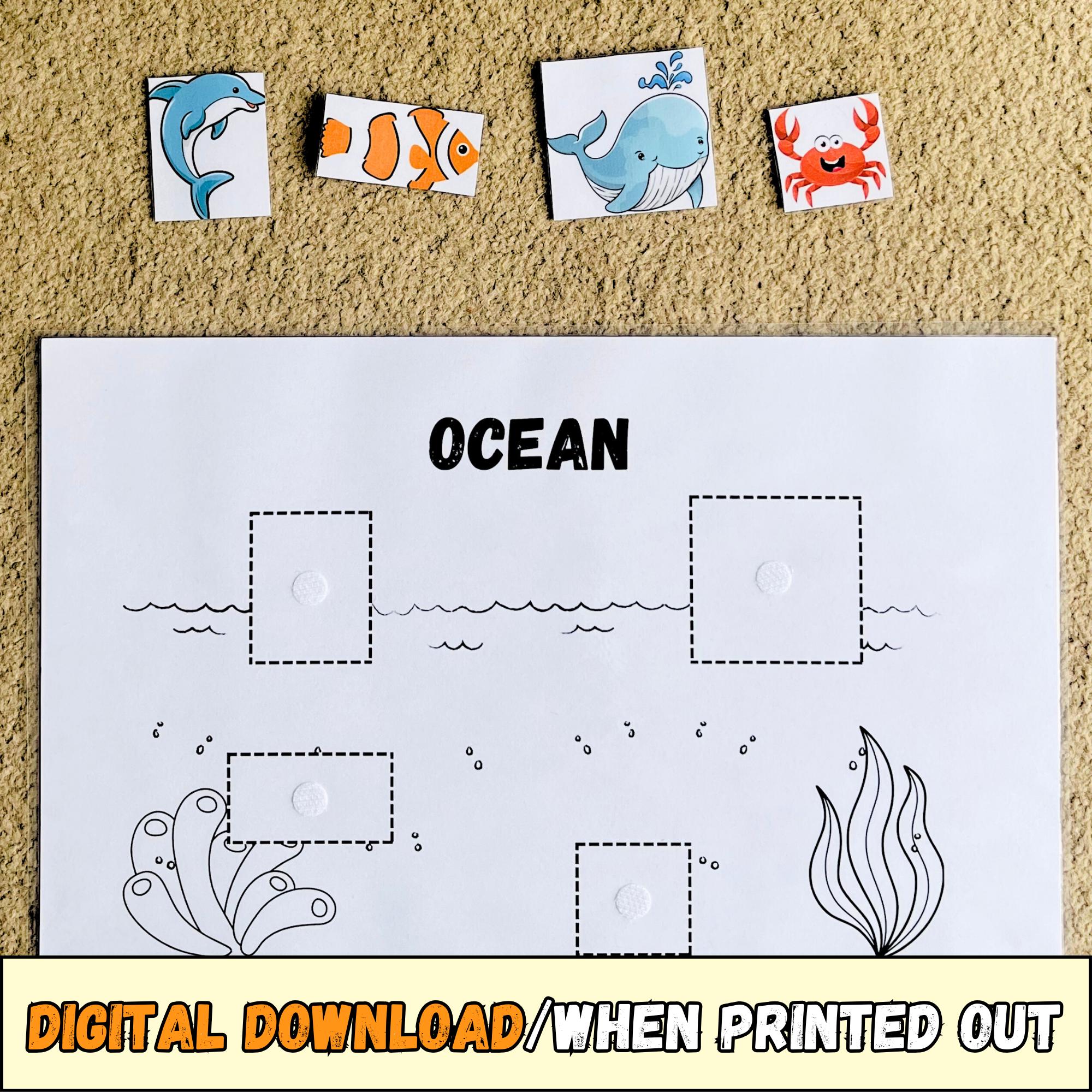 Animal Habitat Sorting Activity: Printable Worksheet for Kids to Learn ...