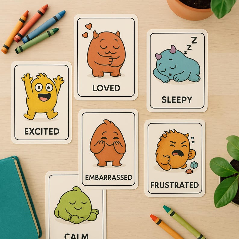 Feelings Flashcards | Emotion Flashcards for Kids | Social Emotional ...