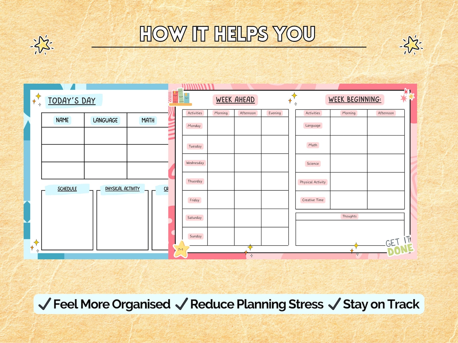 Homeschool Planner Printable for Parents | Daily & Weekly Schedule PDF ...