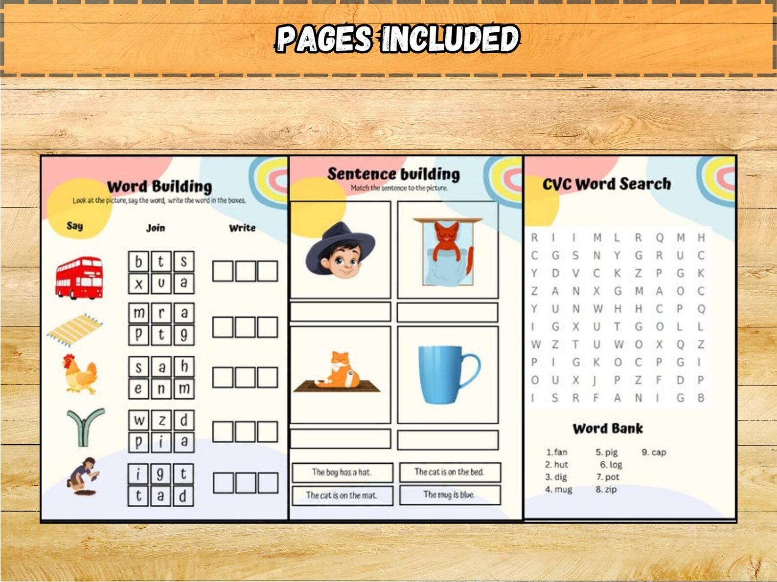 Boost Early Reading With Our CVC Workbook Digital Busy Book Fun ...