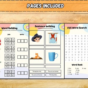 Boost Early Reading With Our CVC Workbook Digital Busy Book Fun ...