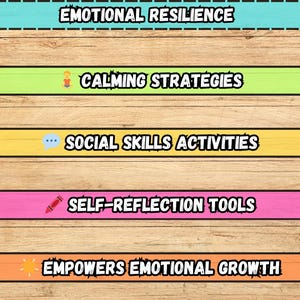 Emotional Resilience Workbook for Kids | Printable SEL Unit Study ...