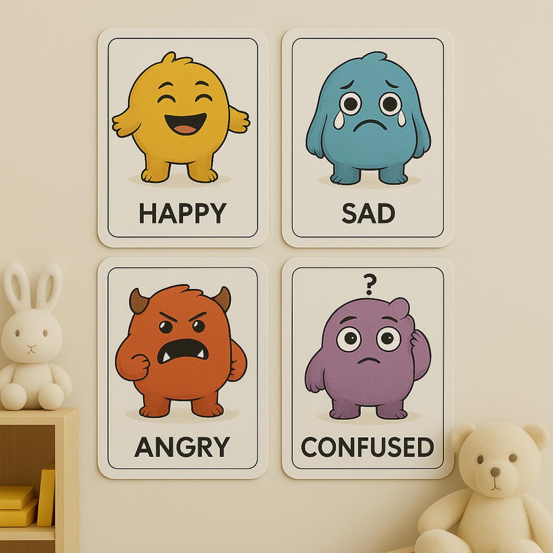 Feelings Flashcards | Emotion Flashcards for Kids | Social Emotional ...