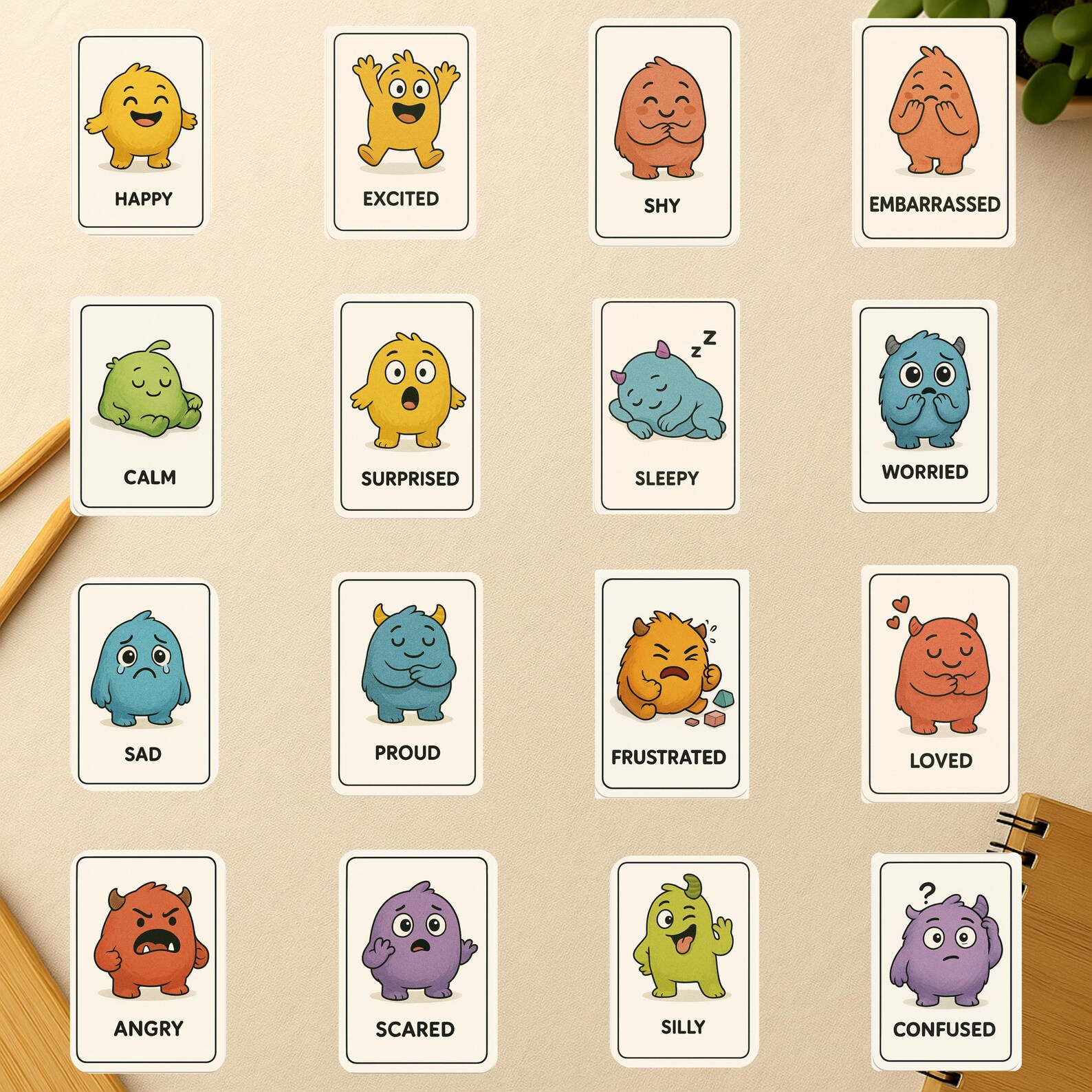 Feelings Flashcards | Emotion Flashcards for Kids | Social Emotional ...