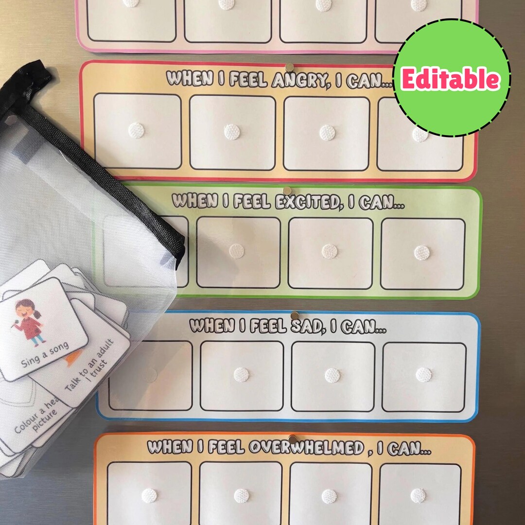 Coping Skills Choice Boards for Kids Feelings Choice Board Emotional ...