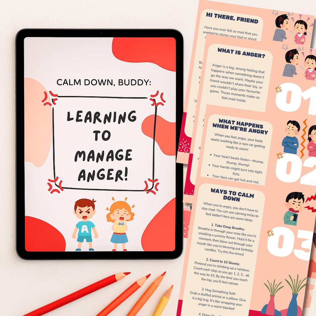 Kids Anger Management | Printable Journal, Ebook & Activity Book ...