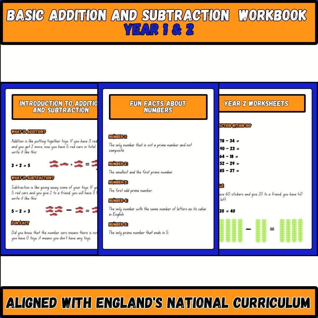 Fun Math Worksheets for Kids Practice Addition and Subtraction With ...