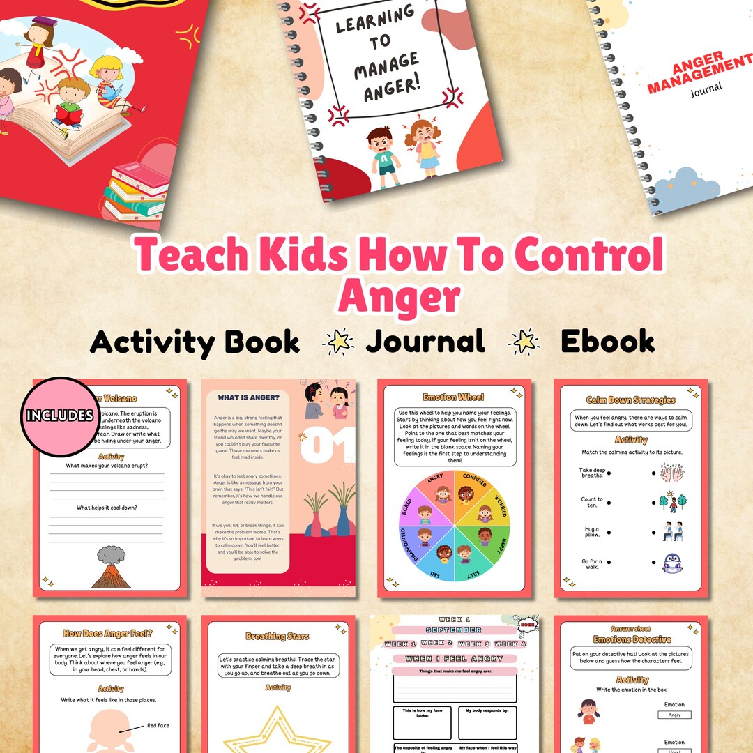 Kids Coping Skills Anger Worksheets Kids Kids Anger Management Activity ...