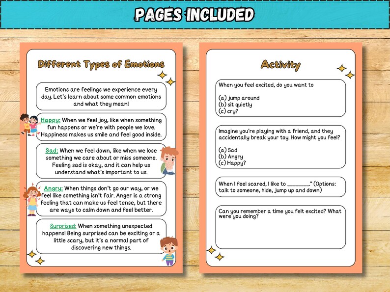 Emotional Regulation Activity Book for Kids Self Regulation Worksheets ...