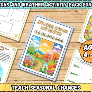 Seasons and Weather Activity Pack for Kids Fun Printable Unit Study to ...