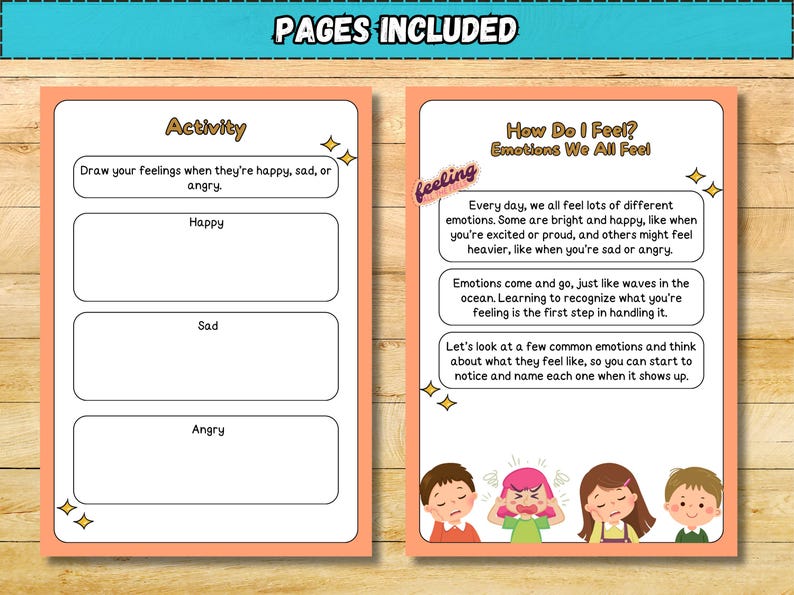 Emotional Regulation Activity Book for Kids Self Regulation Worksheets ...
