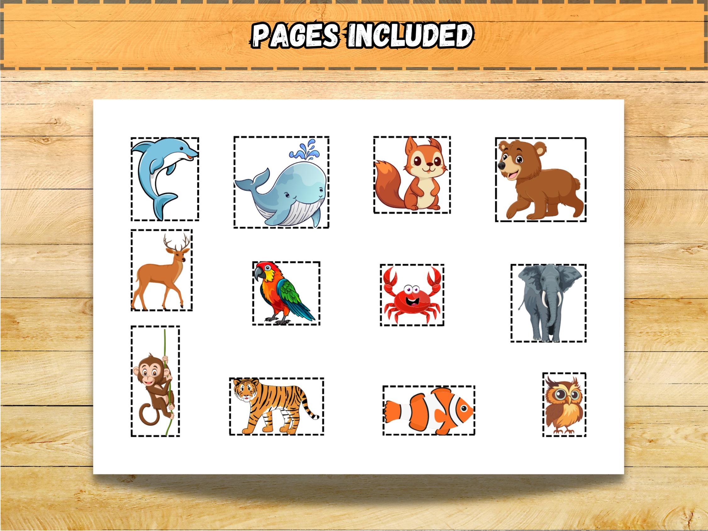 Animal Habitat Sorting Activity: Printable Worksheet for Kids to Learn ...